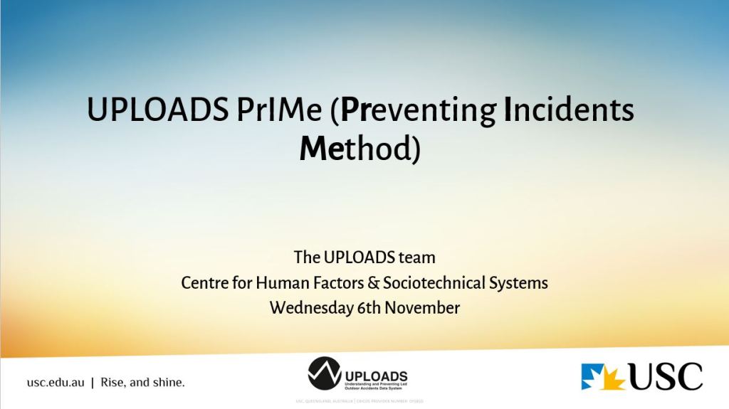 Preventing Incidents Method (PrIMe) | The UPLOADS Project